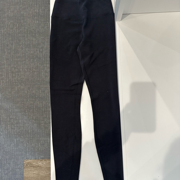 ALO Yoga | Pants & Jumpsuits | Alo Waffle Black Pants Size Small | Poshmark